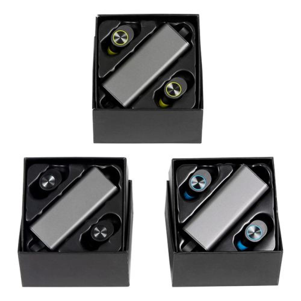 EARPODS INALAMBRICOS BLUETOOTH CON ESTUCHE METALICO RECTANGULAR PARA ...